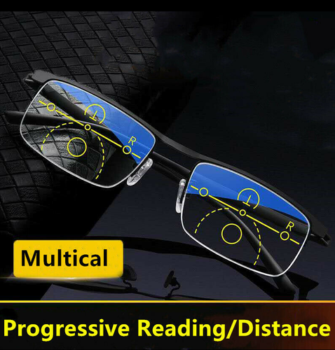 Anti blue transition reading glasses multifocal progressive Auto Focus ...