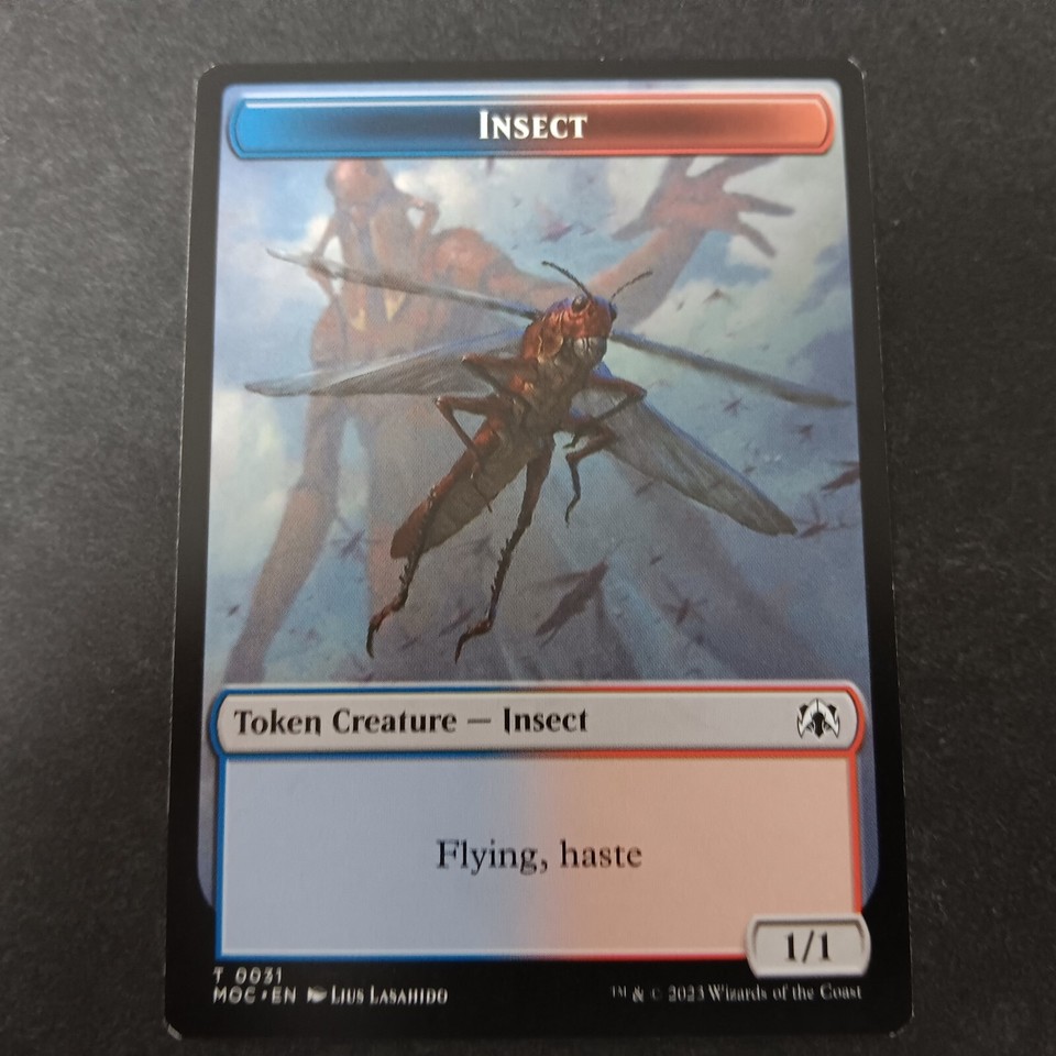 MTG Soldier Insect Double-sided Token Commander: March of the Machine ...