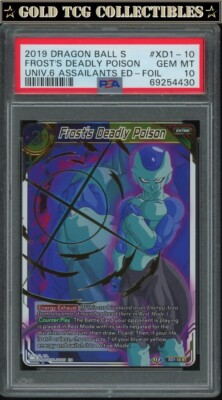 PSA 10 ⭐️ Frost Poison Universe 6 Assailants Promo Card Super DBS DBZ Z ...