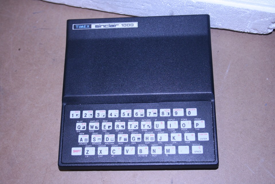 zx81 timex Sinclair 1000 microswitch keyboard composite, with TV ...