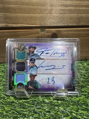 2024 Topps Triple - Auto Relic Combos F. Hernández, L. Castillo, G ...