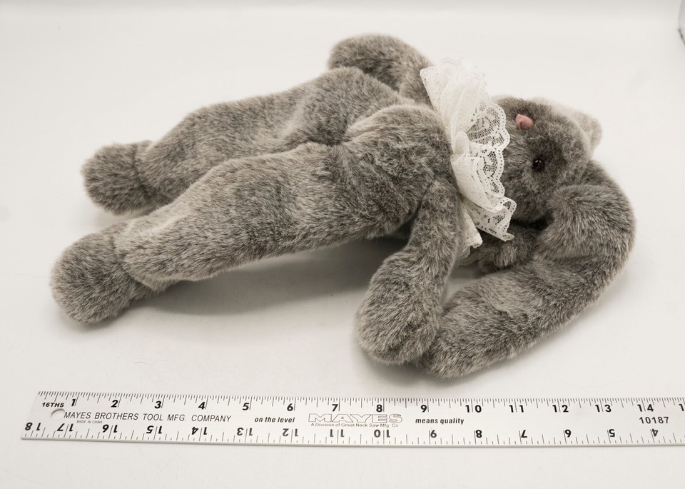 Vintage Phebe Phillips A Little Silly Rabbit Gray Bunny 14" Plush ...