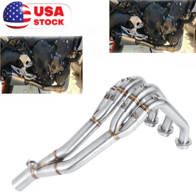 Stainless Exhaust Pipes System Header Pipes For Yamaha YZF-R6 YZF R6 ...