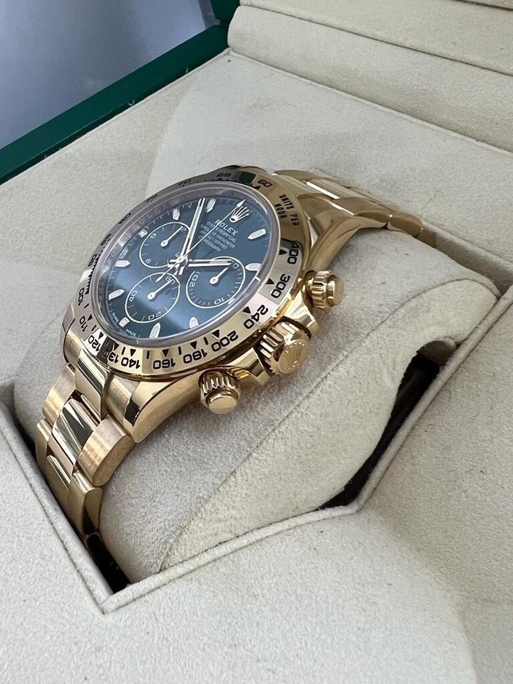 ROLEX Daytona “John Mayor” 18k Yellow Gold 116508 Green Dial Box ...