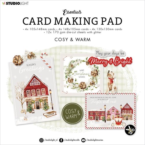 Studio Light Card Making Pad 7.87"X7.87" Nr. 03, Cosy & Warm* | eBay