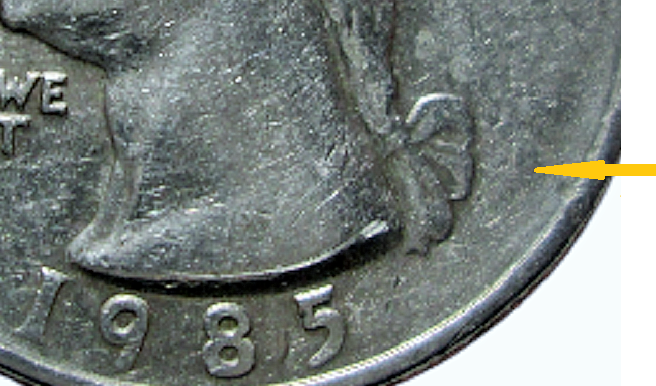 US VINTAGE WASHINGTON 1985 QUARTER-NO MINT MARK- UNIQUE ERROR | eBay
