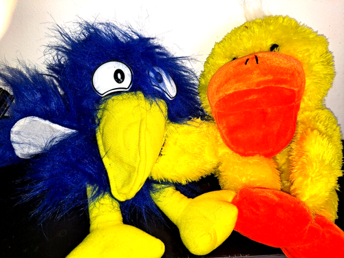 Goffa International Hand Puppets Plush Singing Duck and Blue Jay, Old ...