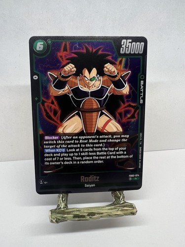 Dragon Ball Super Fusion World FB03-074 R Foil Raditz DBZ TCG | eBay