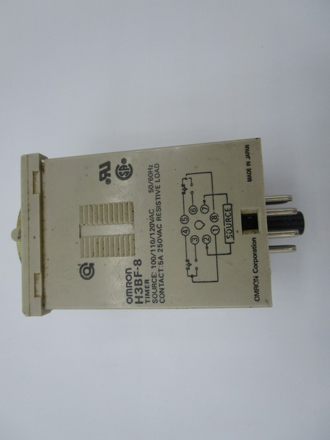 Omron Corporation H3BF-8 Solid State Timer HOFFMAN 8-prong Made in USA ...