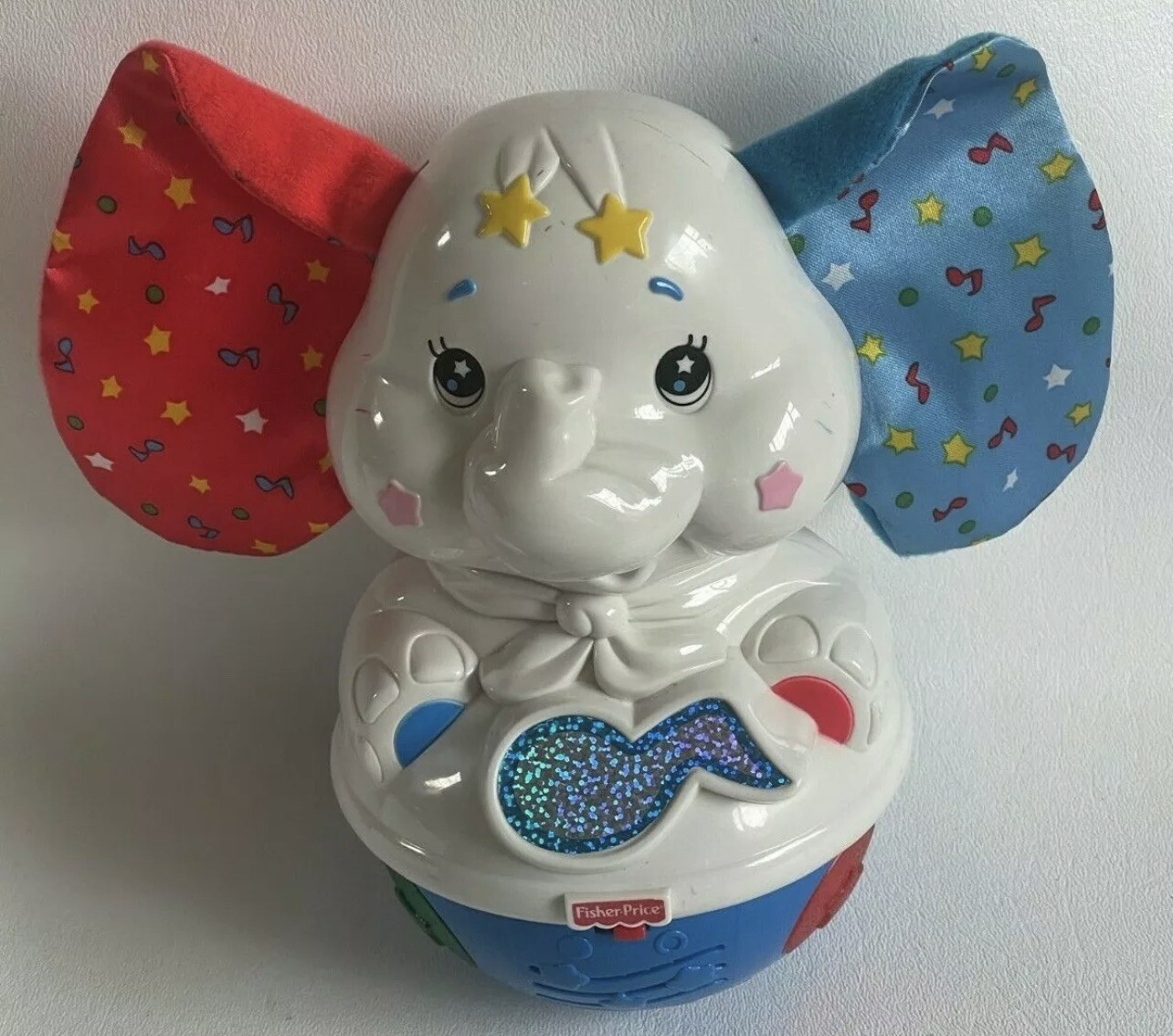 Fisher Price Sparkling Symphony TWINKLE DANCER Roly-Poly Elephant Rare ...