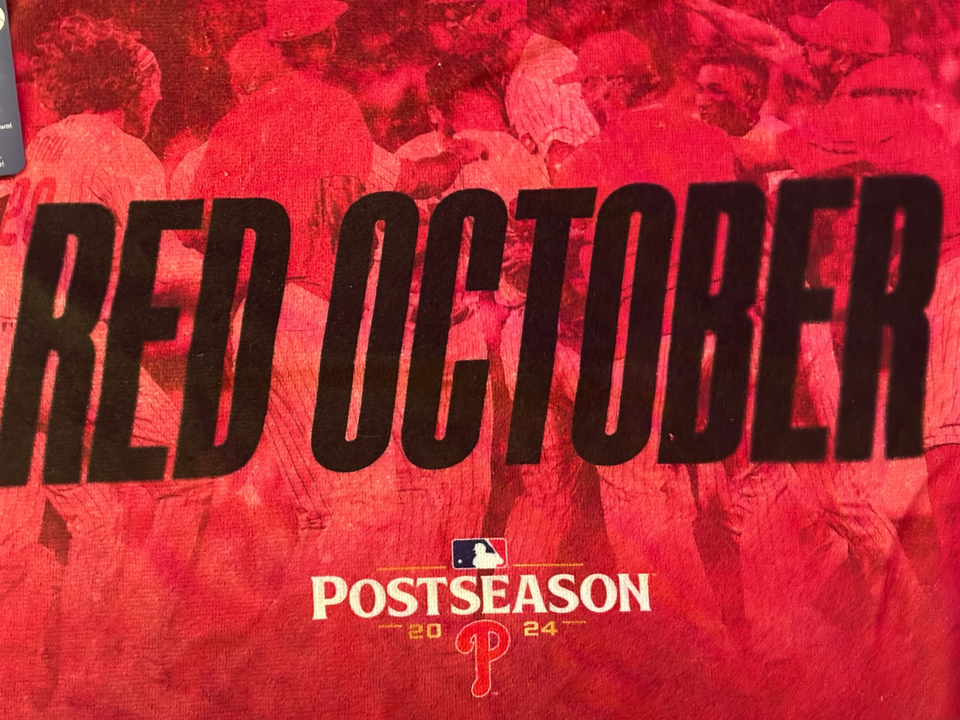 Large Phillies Red October 2024 Postseason Playoffs Rally Sports Towel ...