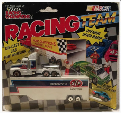 Racing Champions 1991 Richard Petty STP Hauler w/car 1/144 diecast mini ...