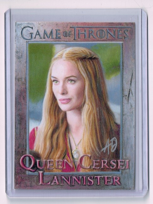 2014 ACEO Sketch Card GAME OF THRONES Queen Cersei Lannister 1/1 | eBay