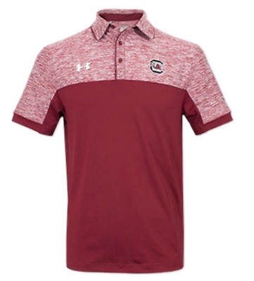 South Carolina Gamecocks Under Armour Garnet Podium Small Polo Shirt ...