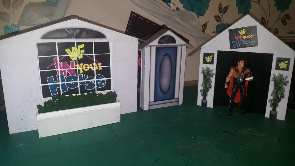 Custom WWF/WWE In Your House entrance stage for mattel scale wrestling ...