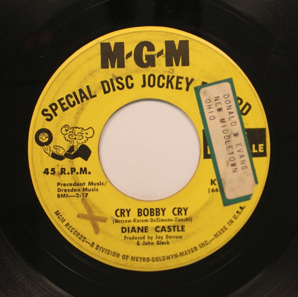 Diane Castle - Promo 45 - My Heart Belongs To A Devil Of A Boy / Cry ...