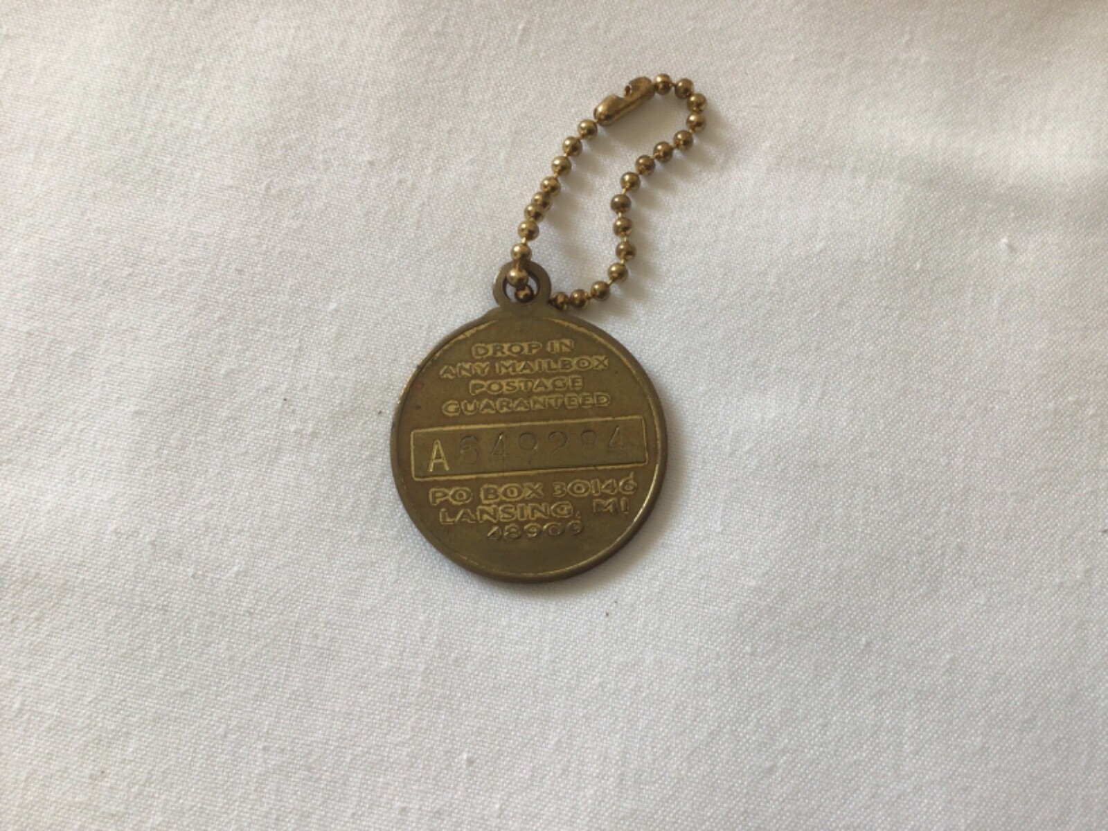 Vintage Cadillac Roadside Service Metal Keychain w/ Phone Number | eBay