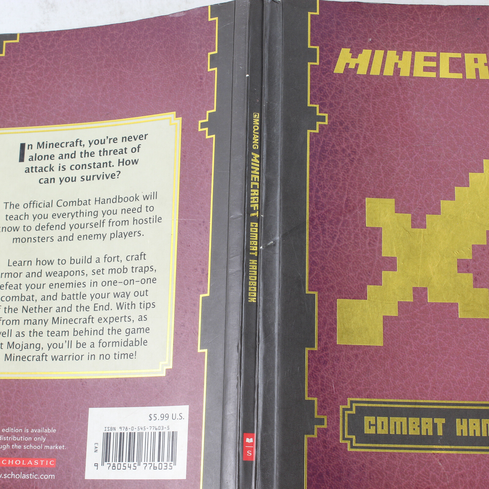 Minecraft Combat Handbook Stephanie Milton 2014 Scholastic Paperback ...