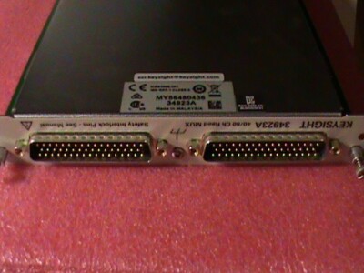 34923A Keysight 40/80 Channel Reed Multiplexer | eBay