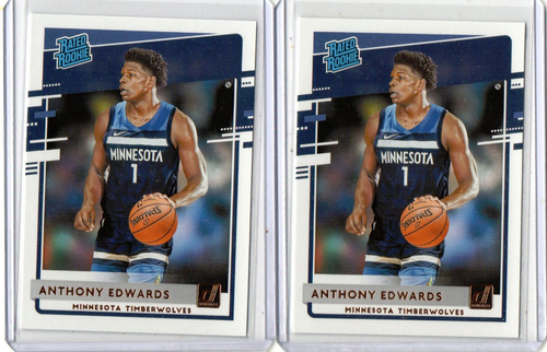 Anthony Edwards 2020-21 Panini Donruss #201 Rated Rookie Card ...