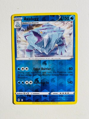 POKEMON #713 AVALUGG 045/202 RARE FOIL NM-MT CARD | eBay