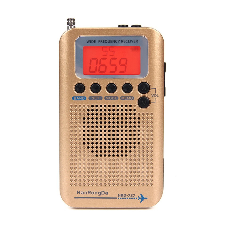 Portable Full Band Radio Aircraft Band Receiver FM/AM/SW/ CB/Air/VHF ...