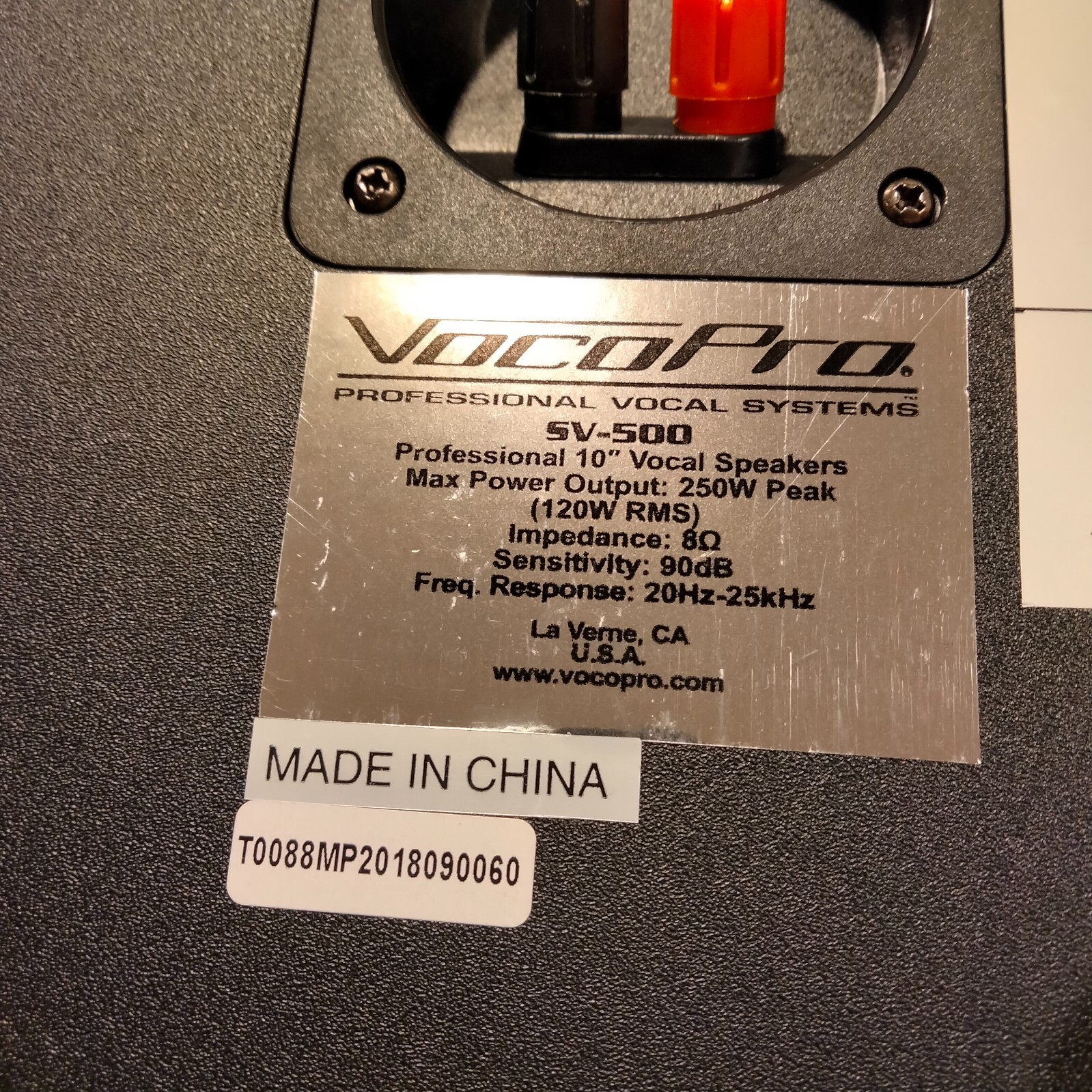 VocoPro SV-500 10-Inch 3 Way 120 Watt RMS Vocal Speaker - Pair aj | eBay