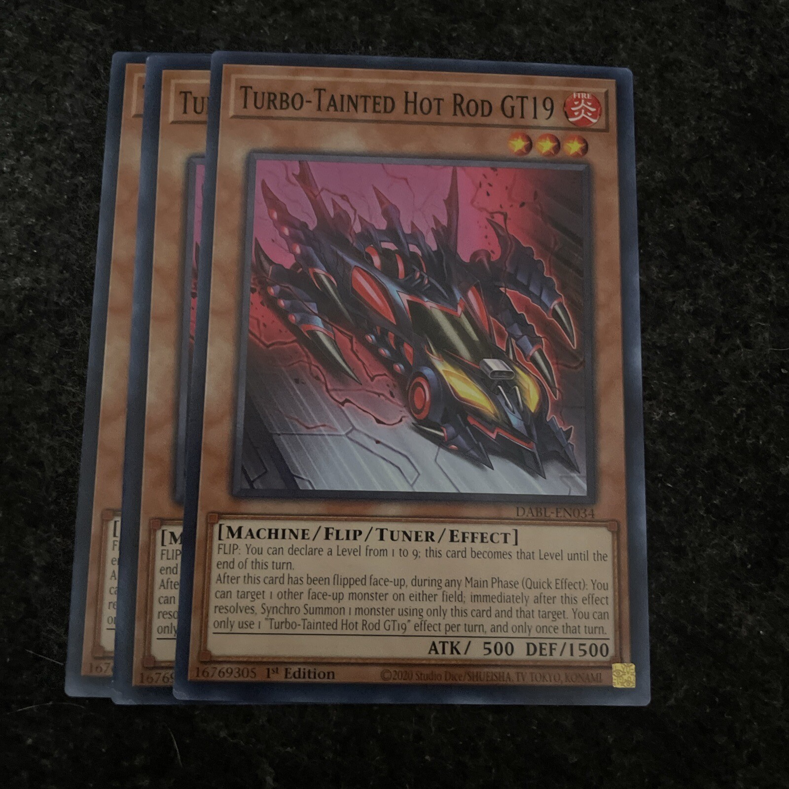 Yugioh x3 Turbo Tainted Hot Rod GT19 Common 1st Edition | eBay