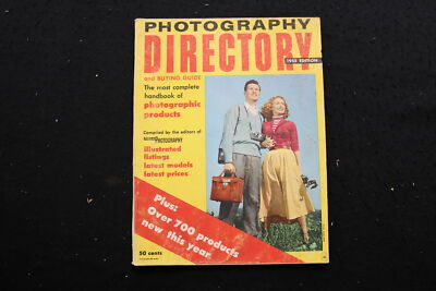 1955 PHOTOGRAPHY DIRECTORY MAGAZINE - PHOTOGRAPHIC PRODUCTS COVER - SP ...