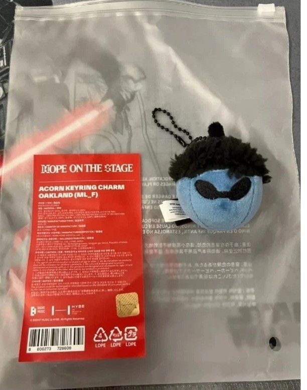 BTS. Acorn Keyring Charm Oakland. J-Hope Hope On The Stage Official MD ...