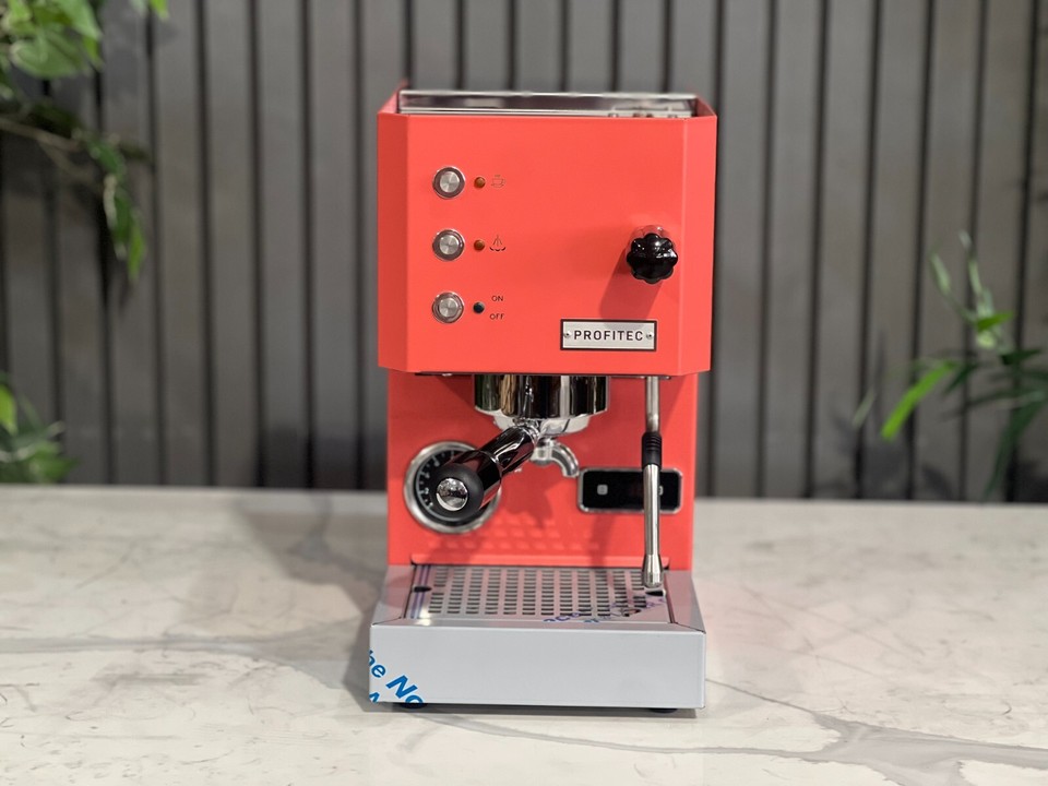 PROFITEC GO PID 1 GROUP ESPRESSO COFFEE MACHINE BRAND NEW CORAL RED ...