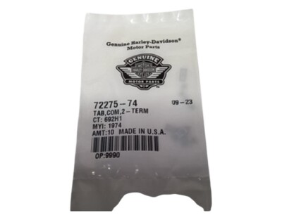 HARLEY-DAVIDSON TAB 10/PK COM 2-TERM 72275-74 NEW OEM 72275-74 | eBay