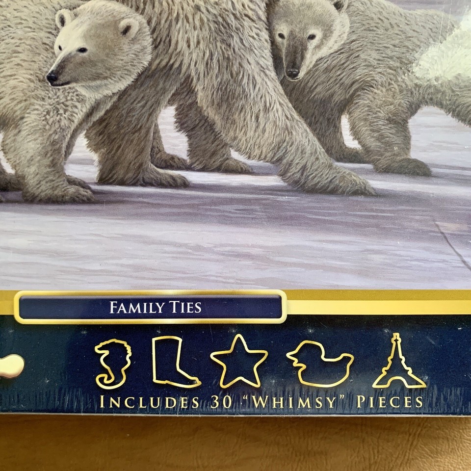 Pastime Jigsaw Puzzle Polar Bears Family Ties 300 Pieces 30 Whimsy ...