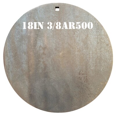18" x 3/8" AR500 Gong/Hanger Steel Shooting Target - Pistol & Rifle ...
