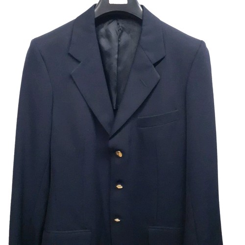 Hackett Blazer 36R Made In England Gold Navy Blue Buttons Jacket Wool ...