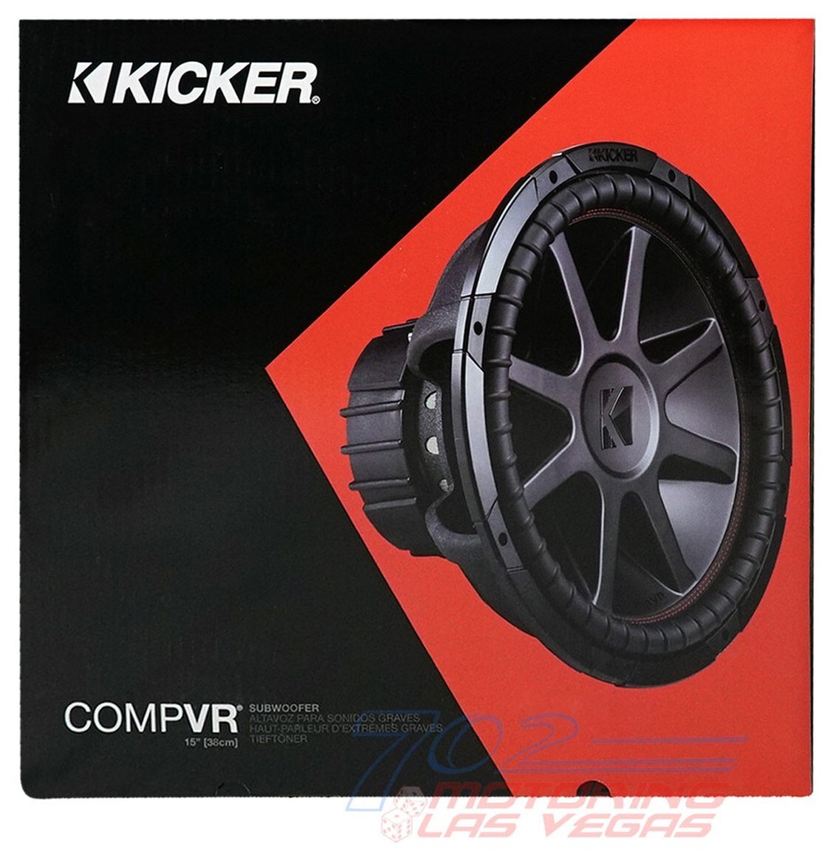 KICKER CVR154 COMPVR 1000W 15 INCH COMPVR SERIES DUAL 4-OHM CAR ...