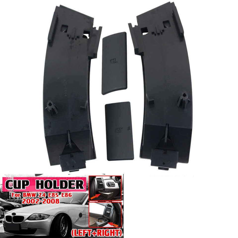 2 PCS Black Cup Holder For 2003-2008 BMW Z4 E85 E86 51457070323 ...