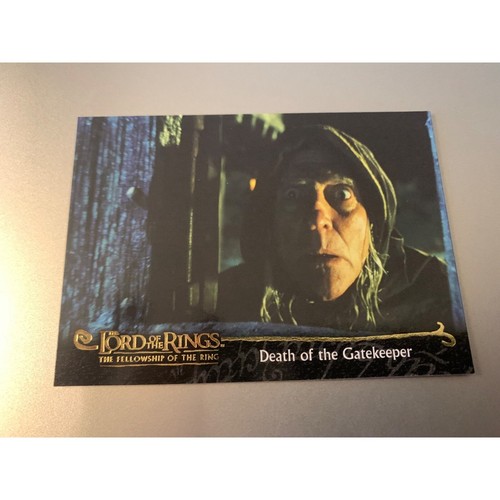 LOTR Fellowship Of The Ring #40 Death Of The Gatekeeper Trading Card ...