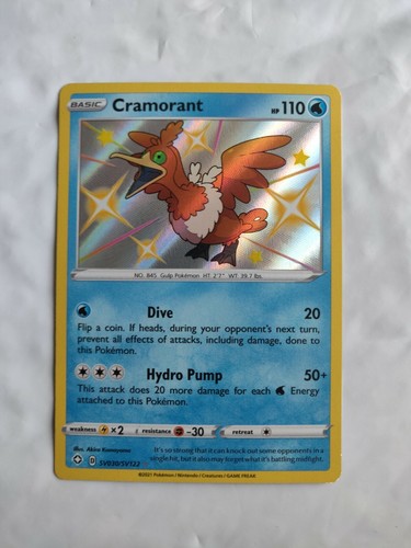 Cramorant SHINY SV030/SV122 Shining Fates NM Holo Foil Rare Pokemon ...