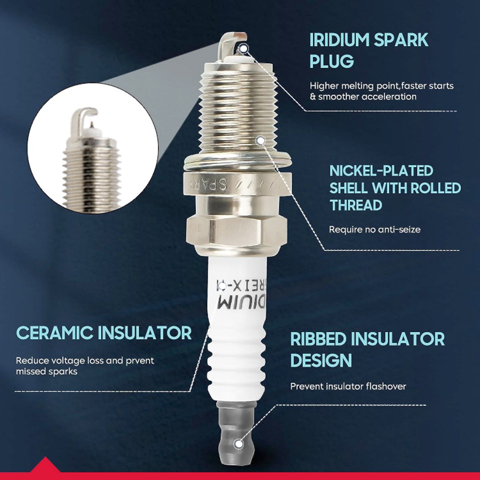 Engine Ignition Coil Pack Spark Plug & Red Wire for Buick Chevy Pontiac ...