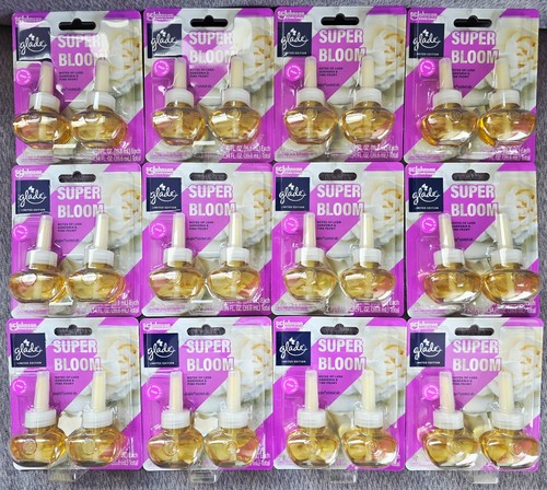 24 Refills Glade Plug Ins Limited Edition Scented Oil Refills Super Bloom 12 X2 | eBay