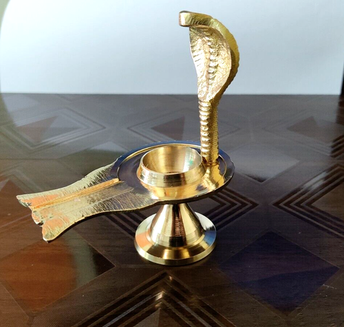 BRASS YONI HOLDER SHALIGRAM SHIVA LINGAM LINGHAM HINDU PUJA STAND NAAG ...