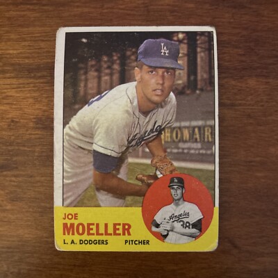1963 Topps Baseball Joe Moeller Los Angeles Dodgers Card #53 | eBay