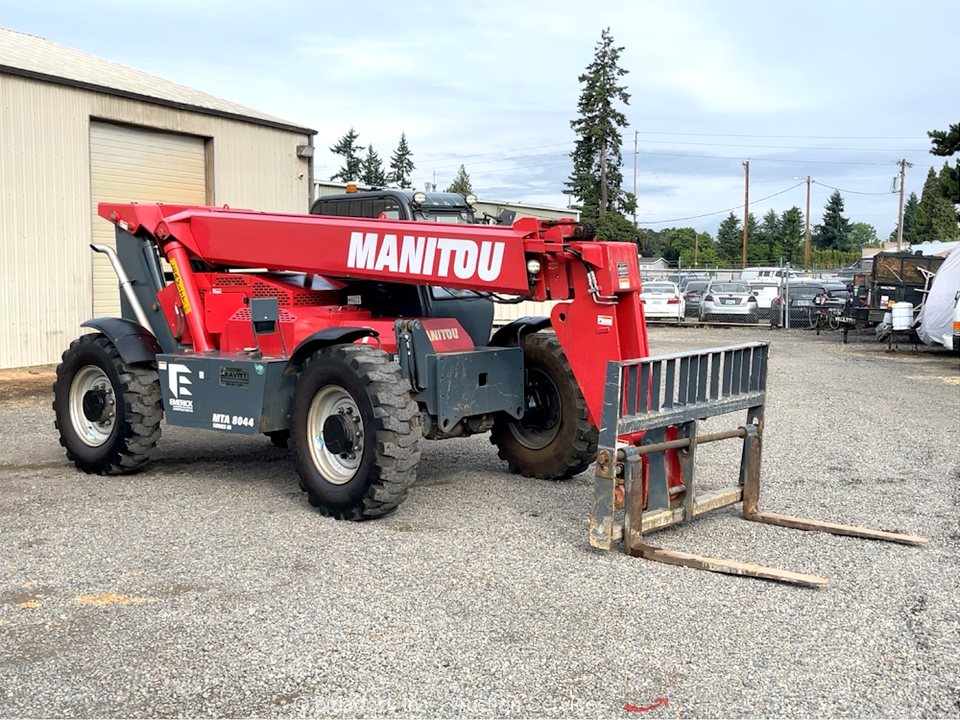2018 Manitou MTA 8044 4WD 8K Telescopic Reach Forklift Telehandler Cab ...