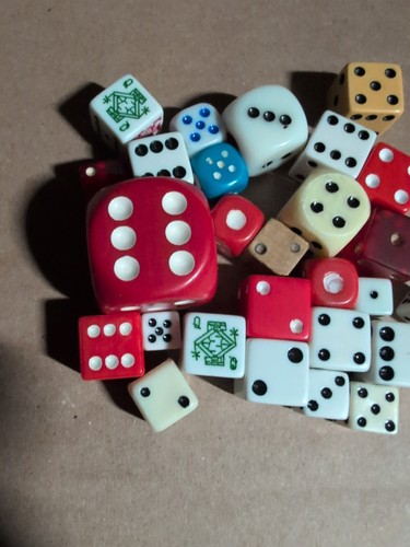 Vintage Modern Dice Mixed Lot 27 Various Sizes Shapes Color | eBay
