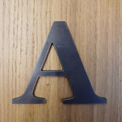 Bare Steel Letters 100mm and 150mm high 4 mm thick | eBay UK