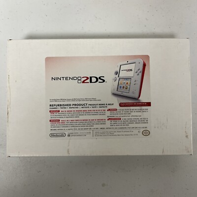 Nintendo 2DS Scarlet Red White 2DS Console - Nintendo Factory REFURBED ...