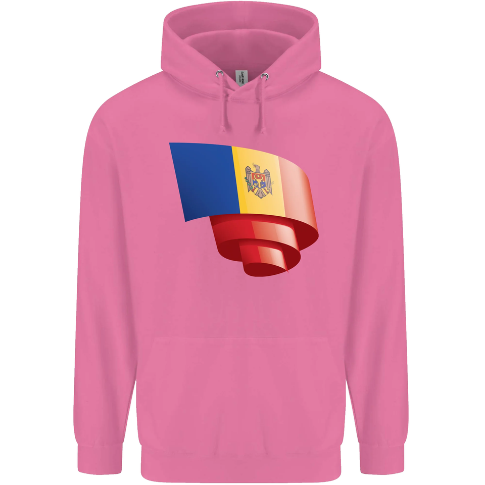 Curled Moldova Flag Moldovan Day Football Mens 80% Cotton Hoodie | eBay