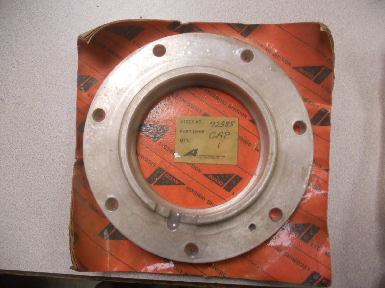 One (1) Lycoming 72585 Cap for sale online | eBay