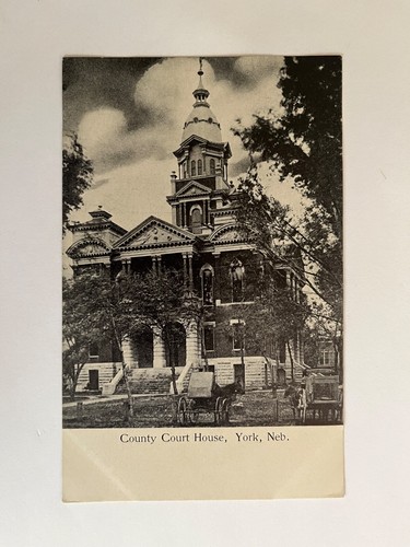 York, Nebraska - County Court House - UDB postcard | eBay